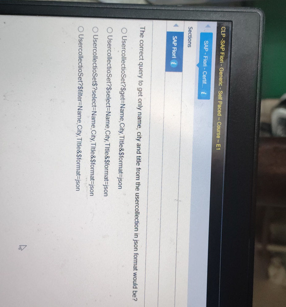 The correct query to get only name, city and | StudyX