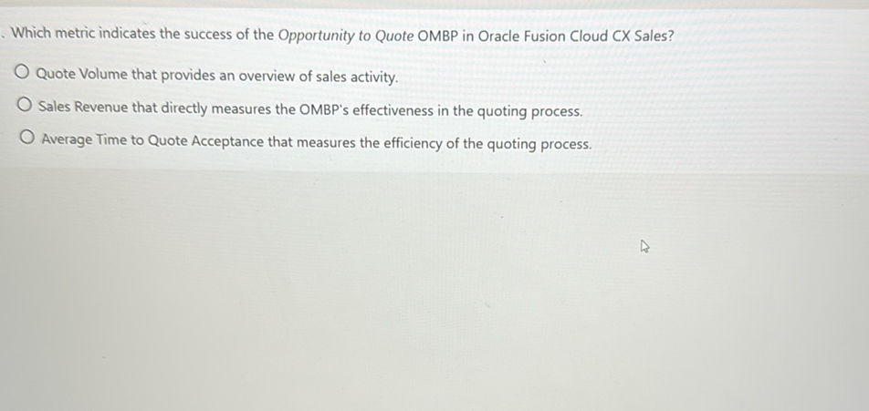 Which metric indicates the success of the | StudyX