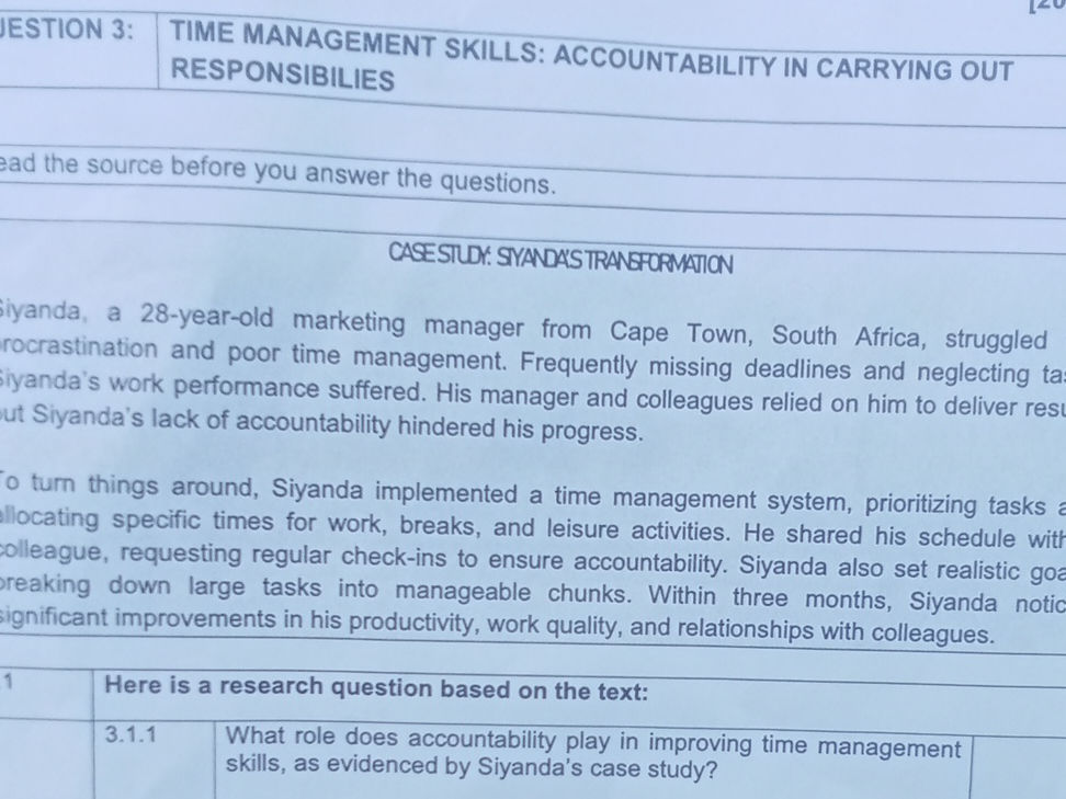 3. TIME MANAGEMENT SKILLS: ACCOUNTABILITY | StudyX