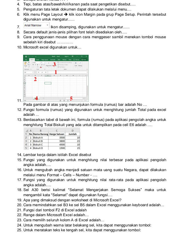4. Tepi, batas atas/bawah/kiri/kanan pada | StudyX
