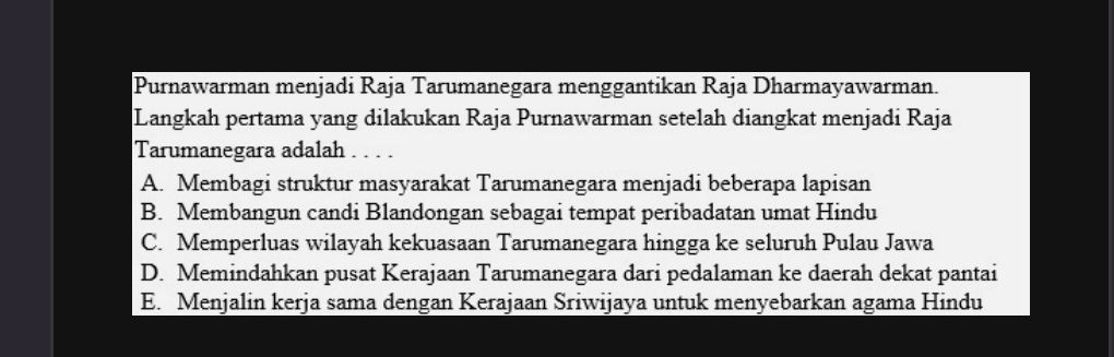 Purnawarman menjadi Raja Tarumanegara | StudyX