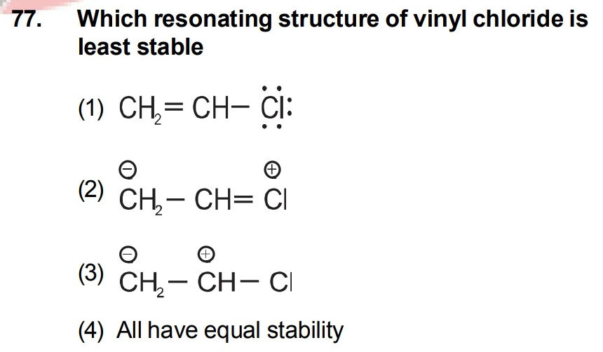 77. Which resonating structure of vinyl | StudyX