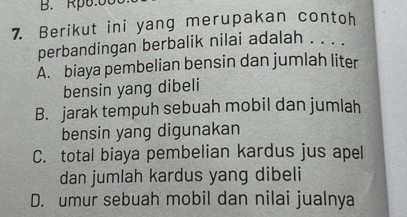 7. Berikut ini yang merupakan contoh | StudyX