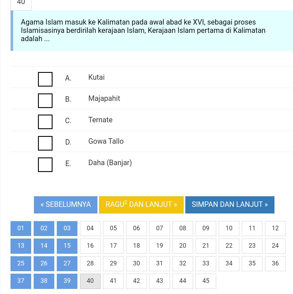 Agama Islam masuk ke Kalimatan pada awal | StudyX