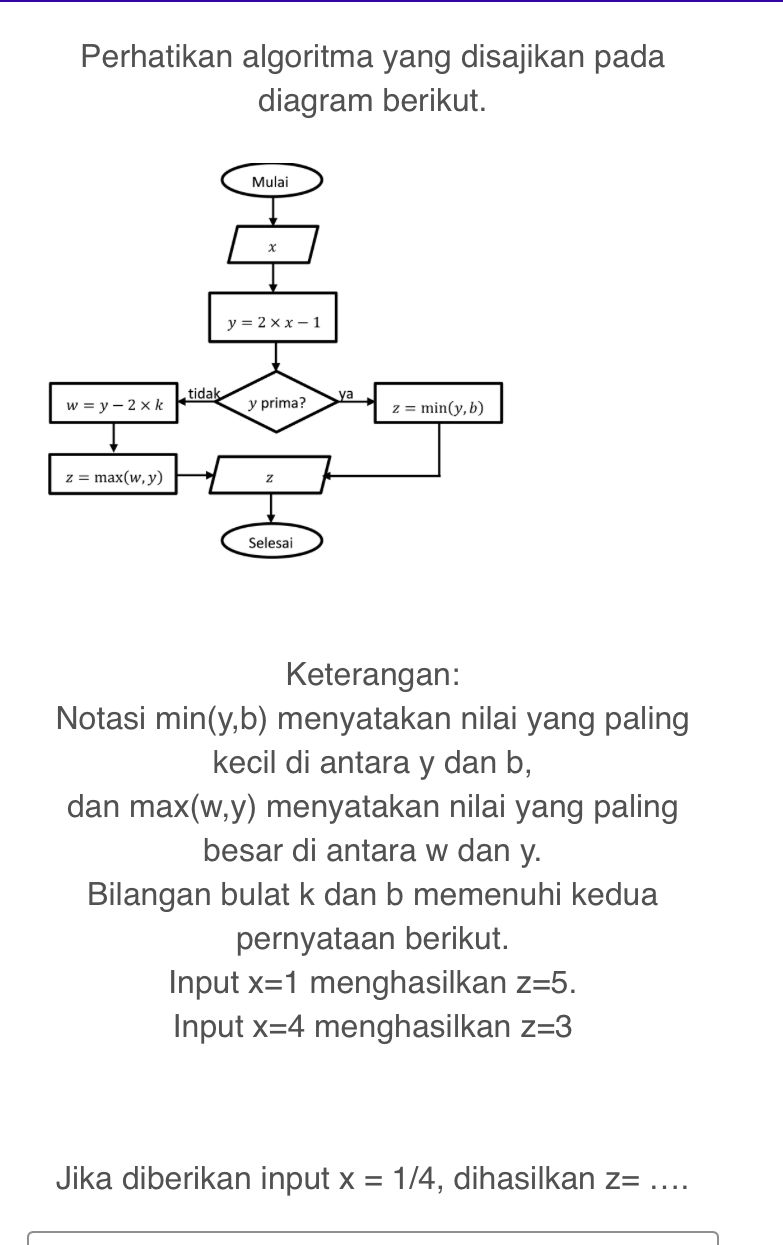 Perhatikan algoritma yang disajikan pada | StudyX