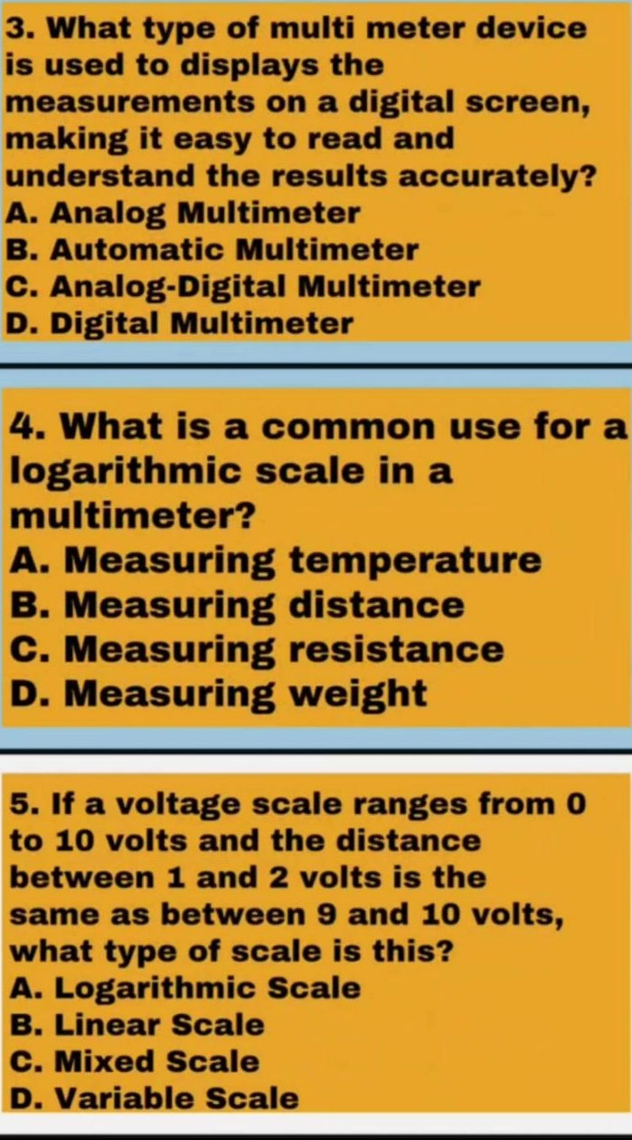 3. What type of multi meter device is used | StudyX