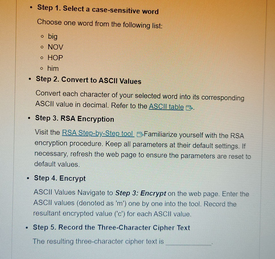 Step 1. Select a case-sensitive word | StudyX