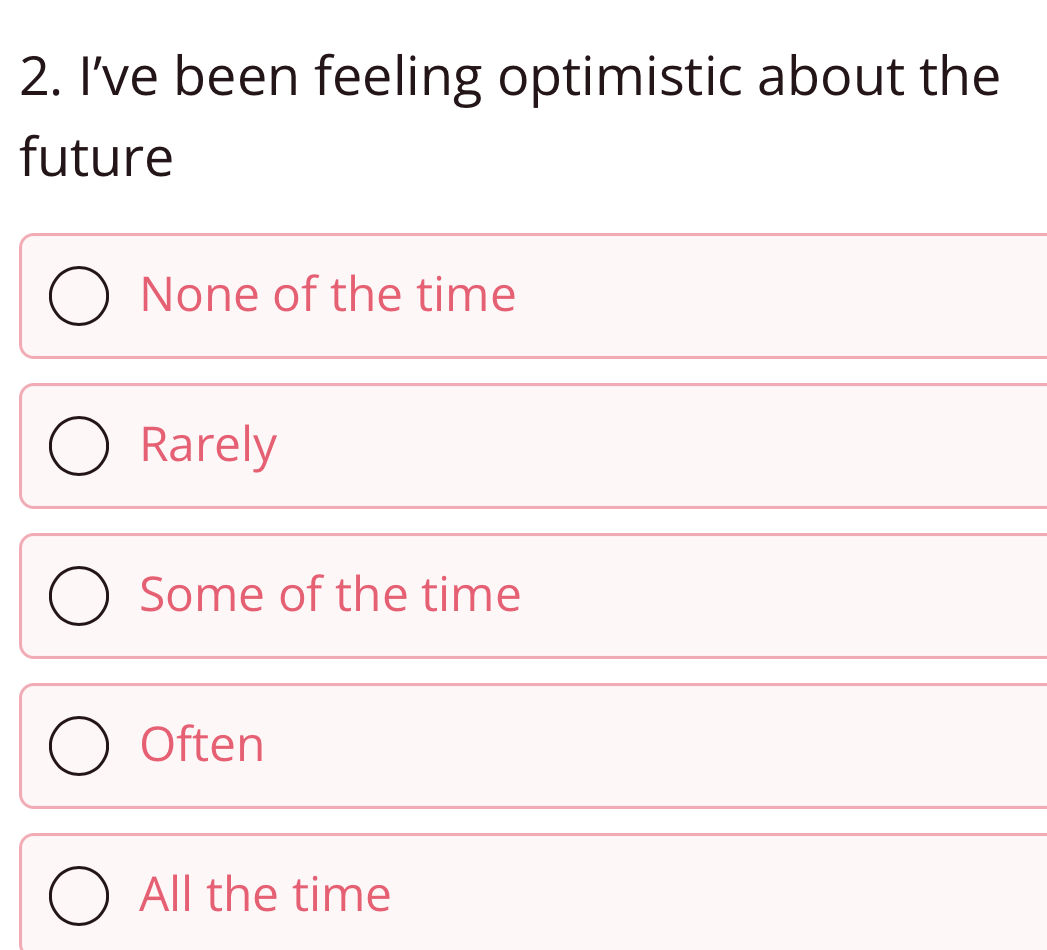 2. I've been feeling optimistic about the | StudyX