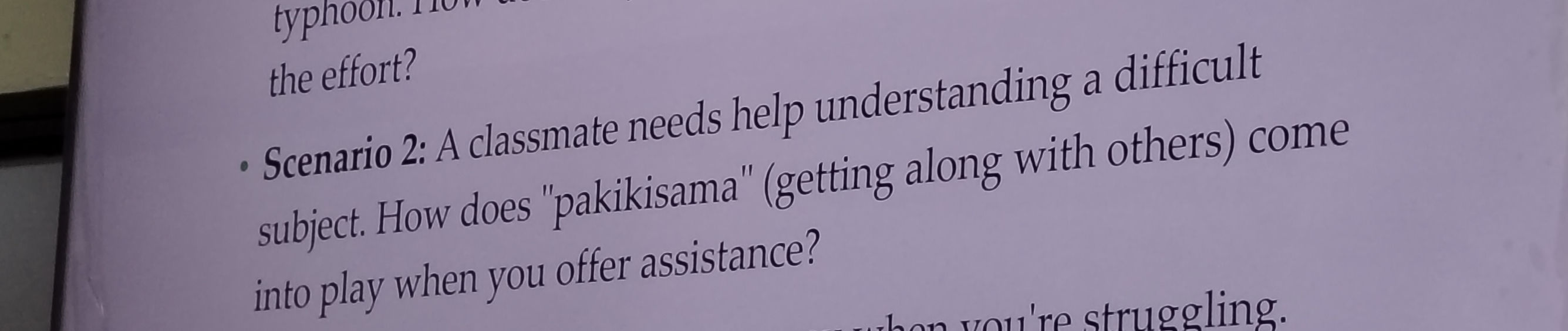 Scenario 2: A classmate needs help | StudyX