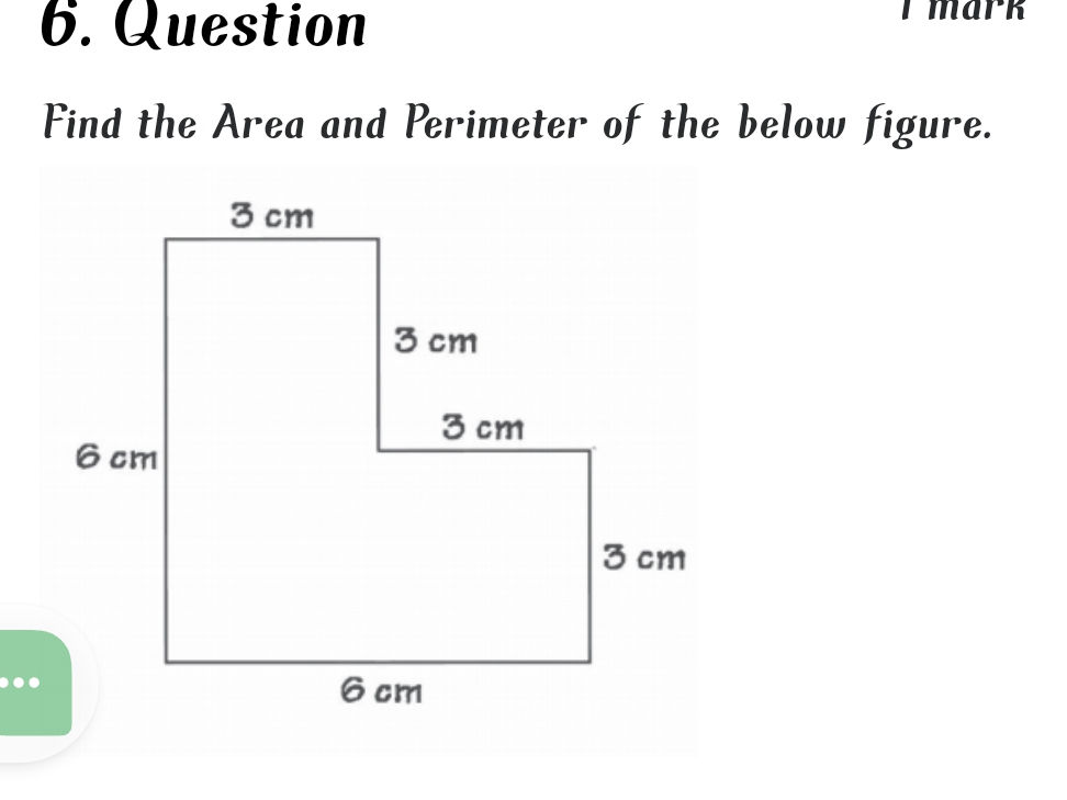 Find the Area and Perimeter of the below | StudyX