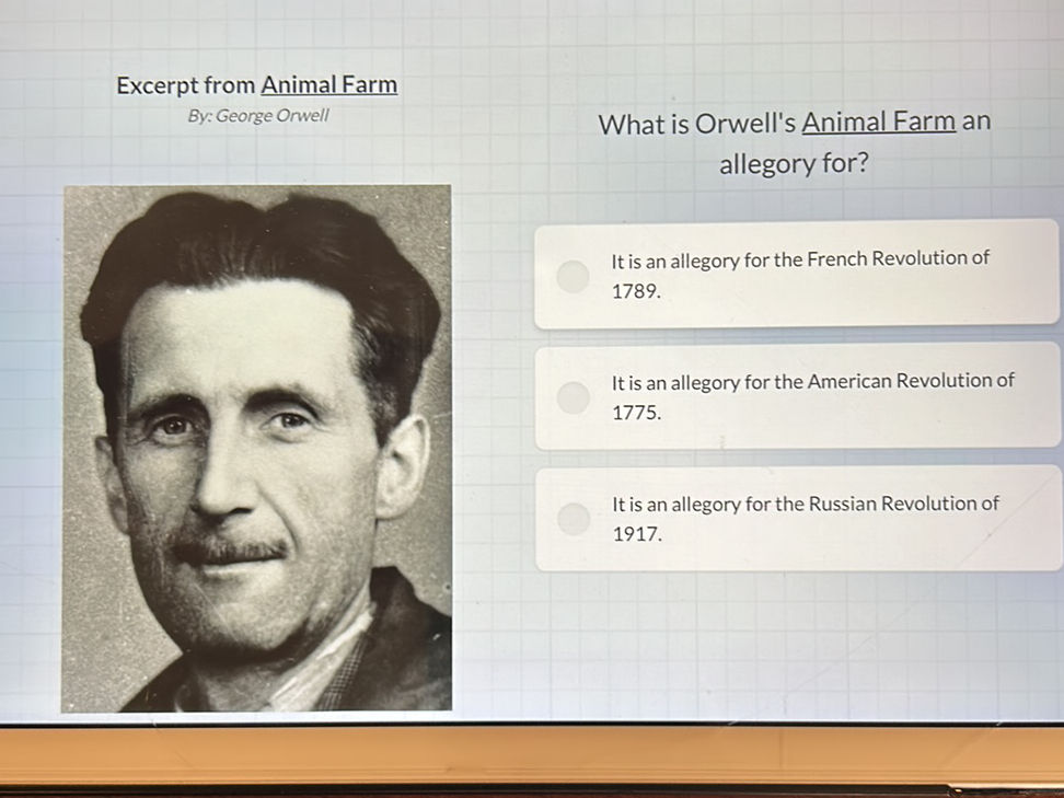 What is Orwell's Animal Farm an allegory | StudyX