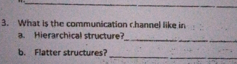 3. What is the communication channel like in | StudyX