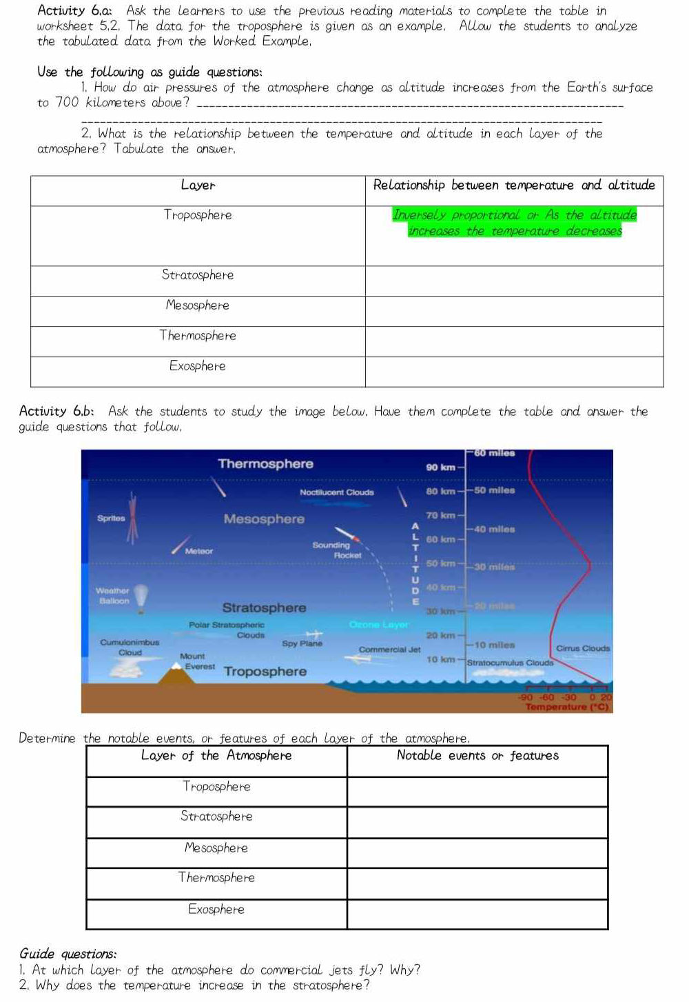 Activity 6.a: Ask the learners to use the | StudyX