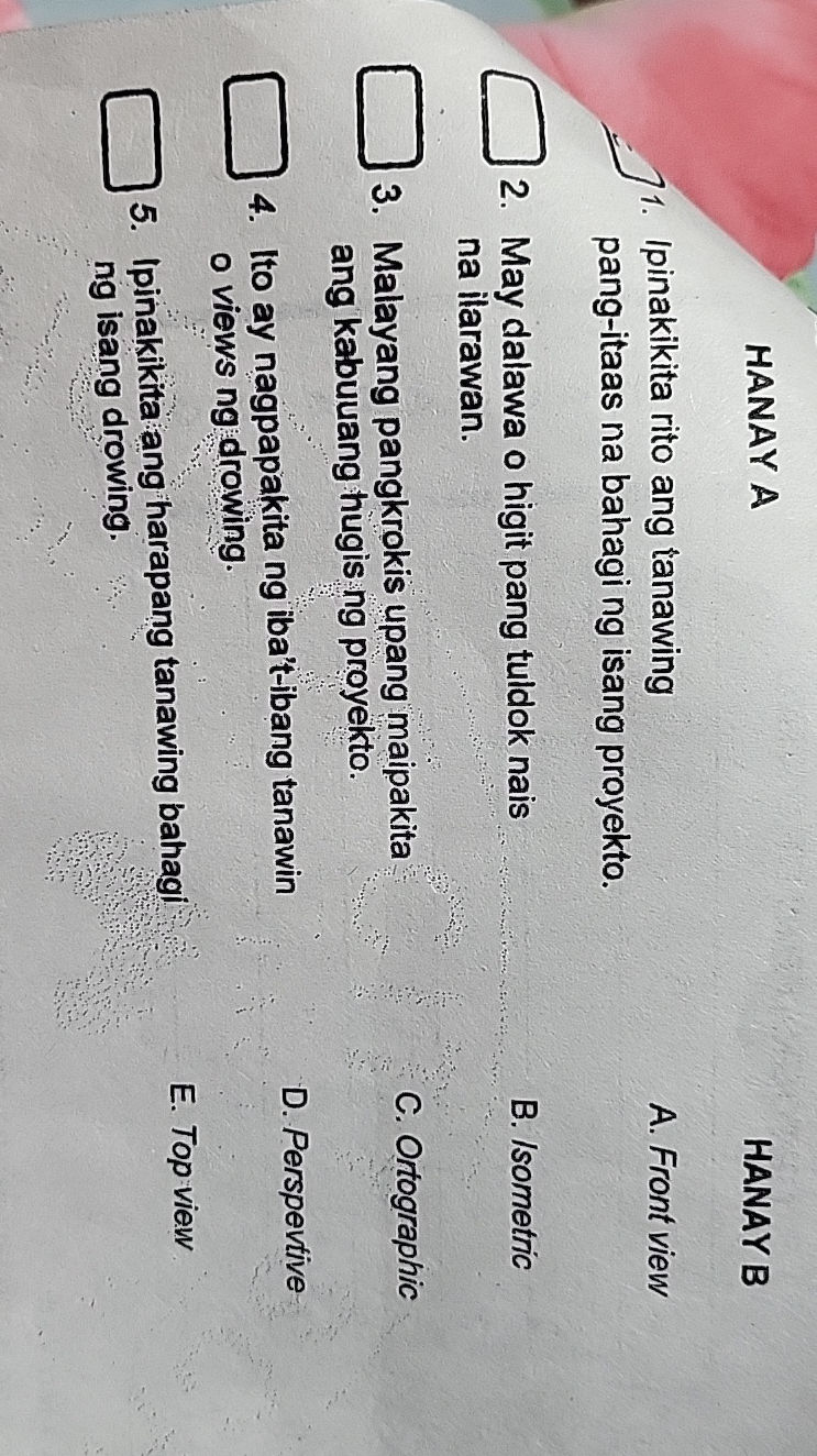 1. Ipinakikita rito ang tanawing pang-itaas | StudyX