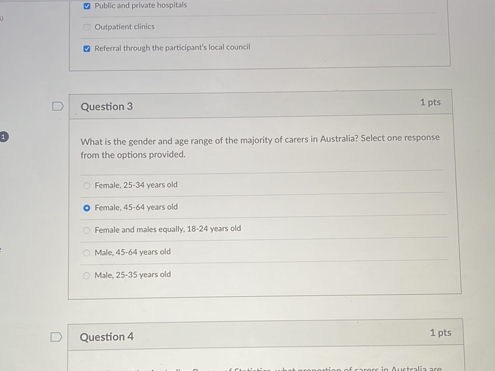 Question 3 What is the gender and age range | StudyX