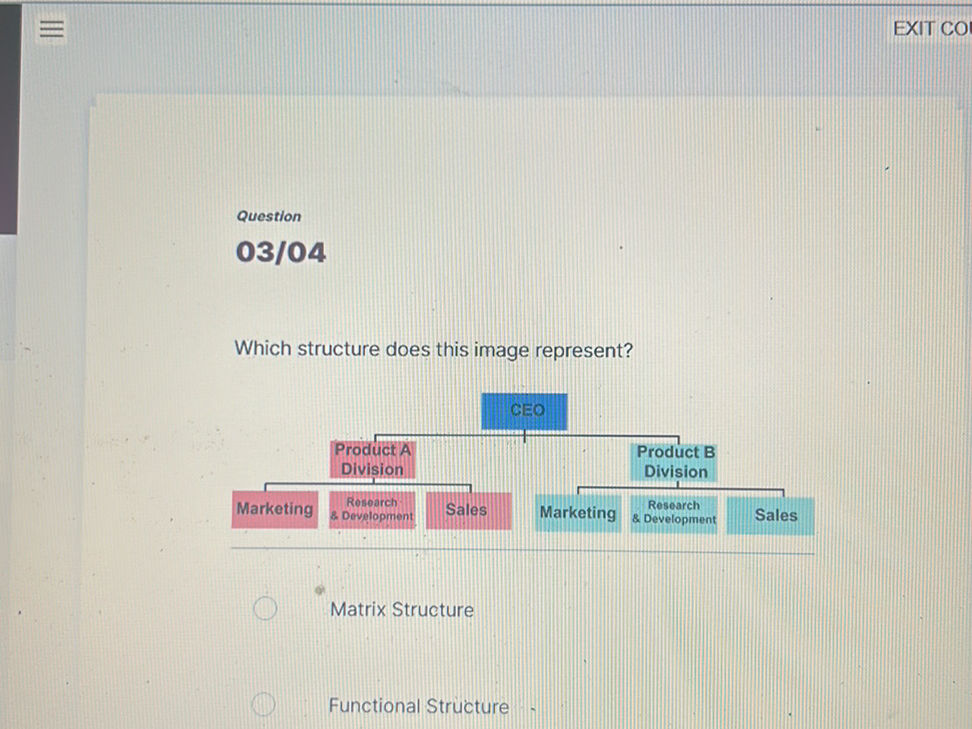 Which structure does this image represent? | StudyX