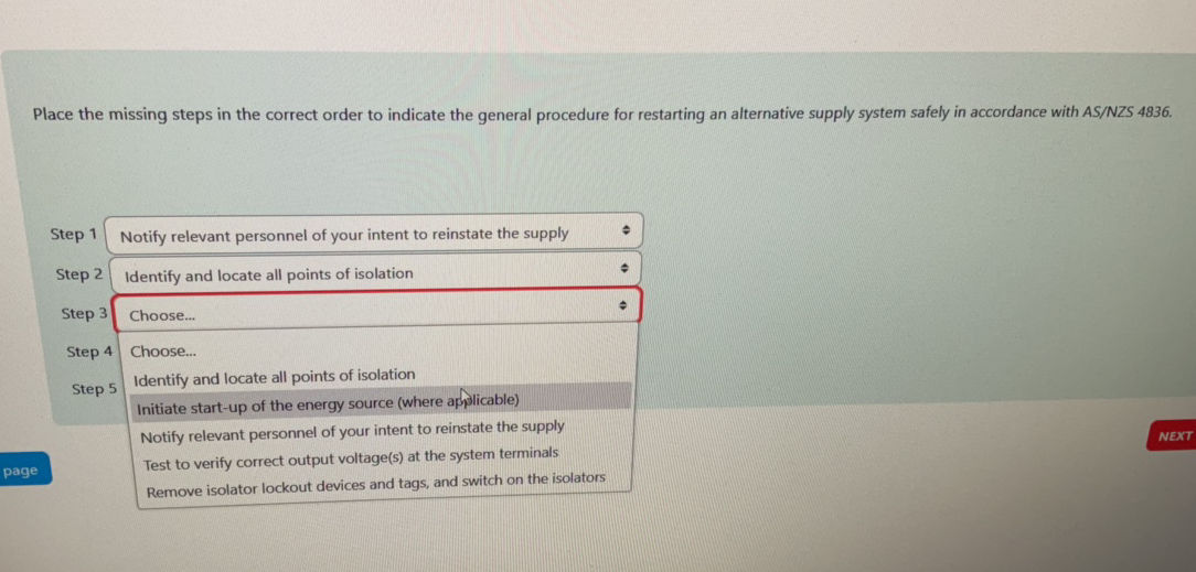 Place the missing steps in the correct order | StudyX