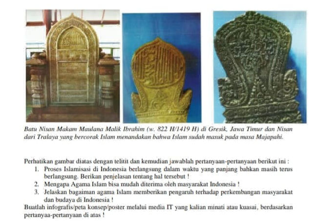 Batu Nisan Makam Maulana Malik Ibrahim (w. | StudyX