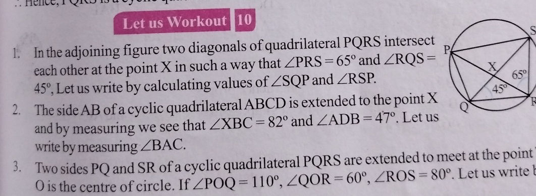 1. In the adjoining figure two diagonals of | StudyX