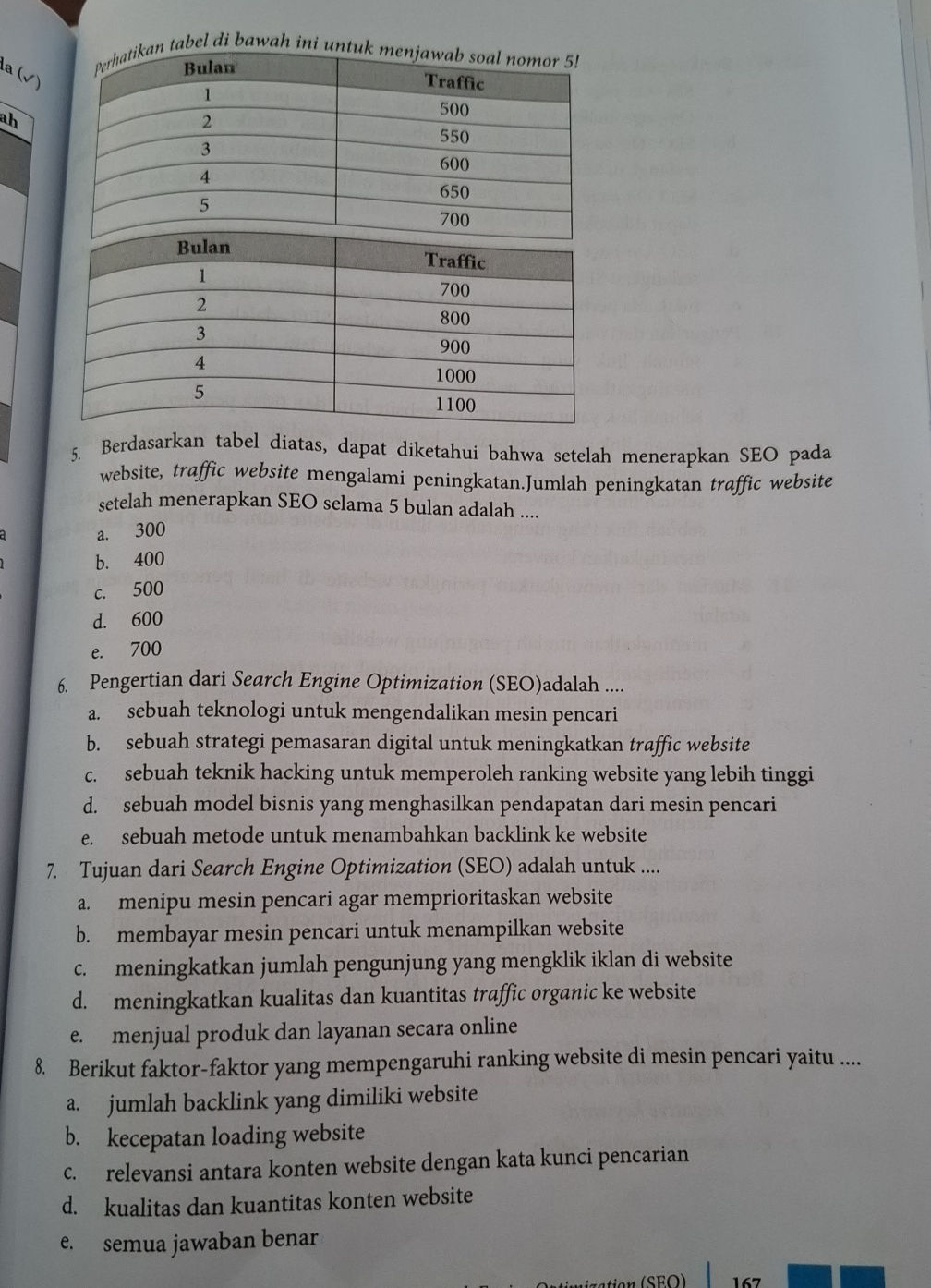Perhatikan tabel di bawah ini untuk menjawab | StudyX