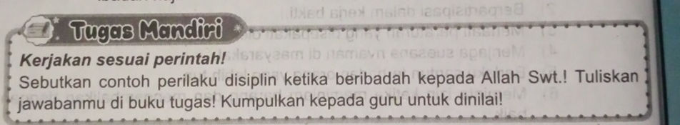 Kerjakan sesuai perintah! Sebutkan contoh | StudyX