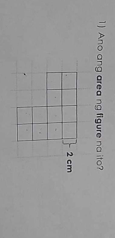 1) Ano ang area ng figure na ito? The | StudyX