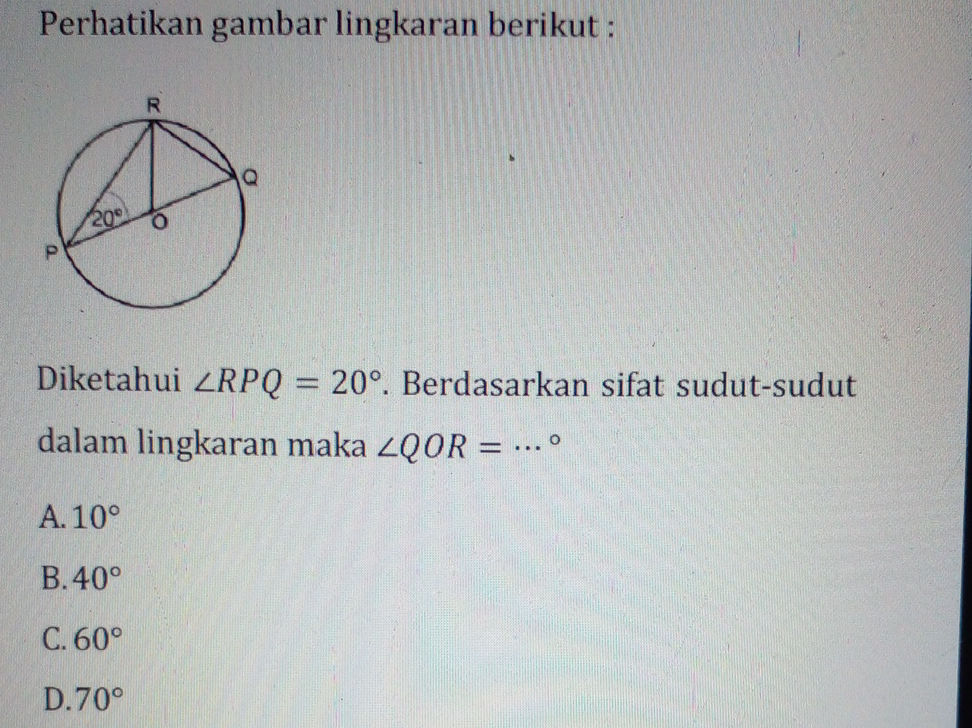 Perhatikan gambar lingkaran berikut : ``` | StudyX