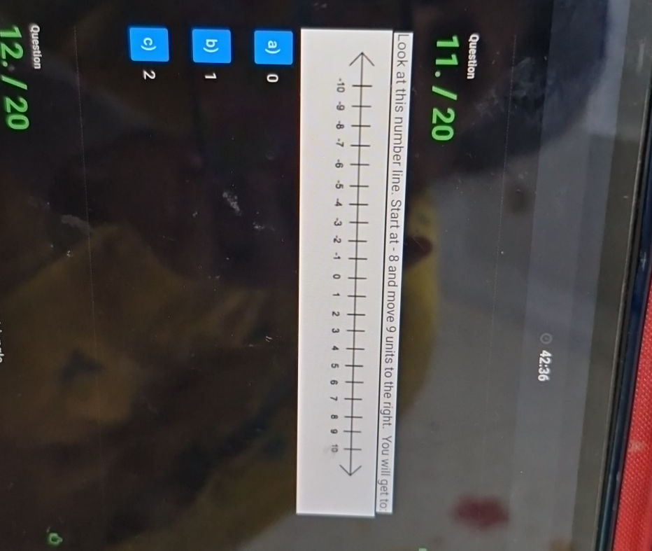 Look at this number line. Start at -8 and | StudyX