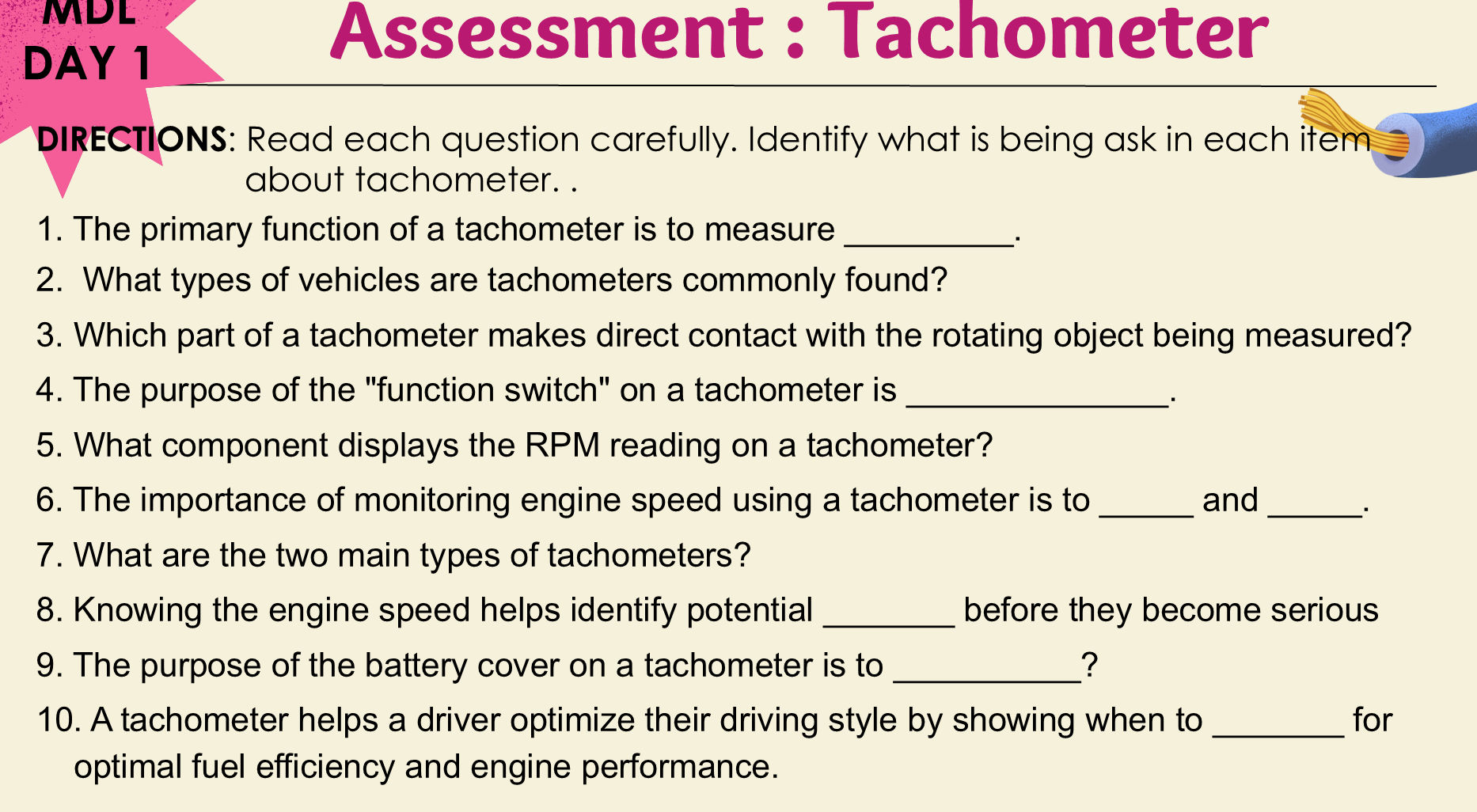 DIRECTIONS: Read each question carefully. | StudyX