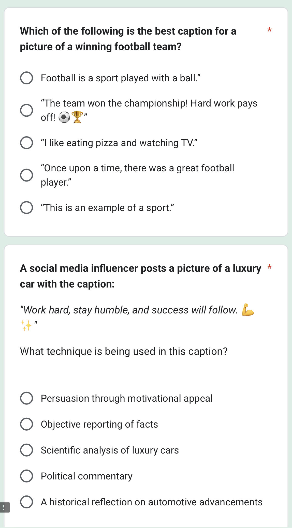 Which of the following is the best caption | StudyX