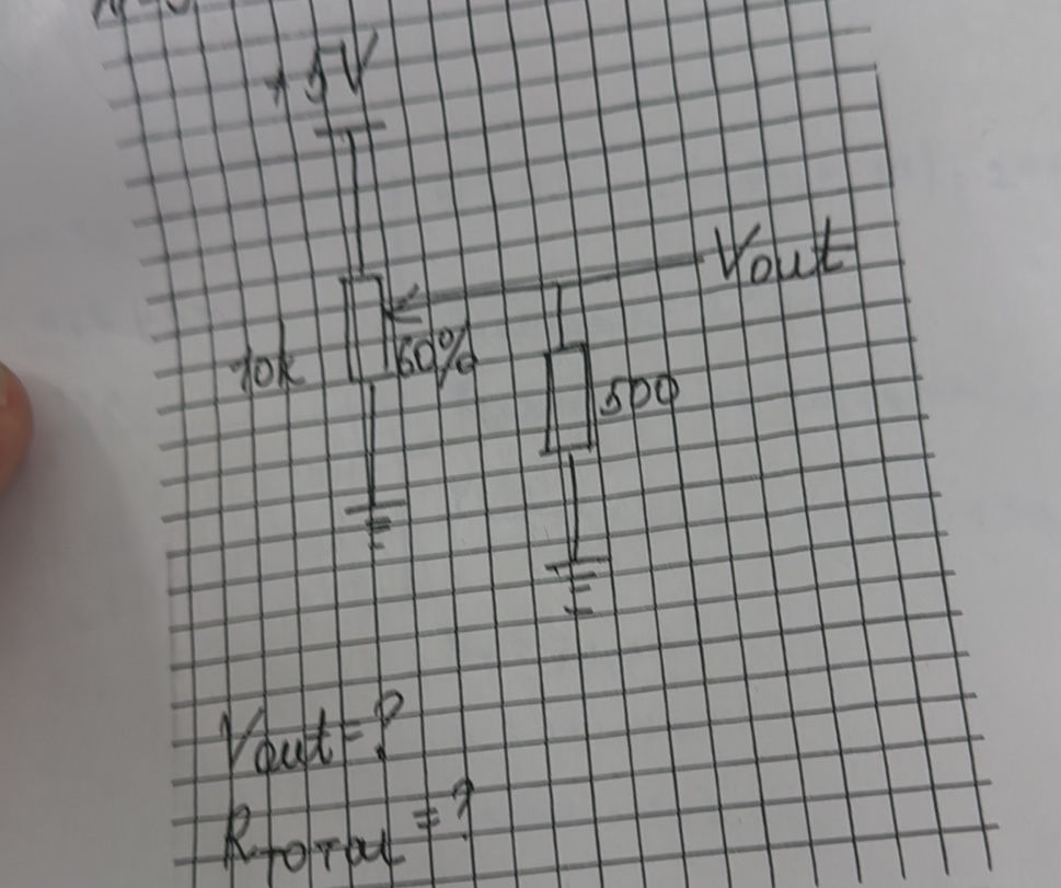 Calculate Vout and Rtotal in a circuit | StudyX