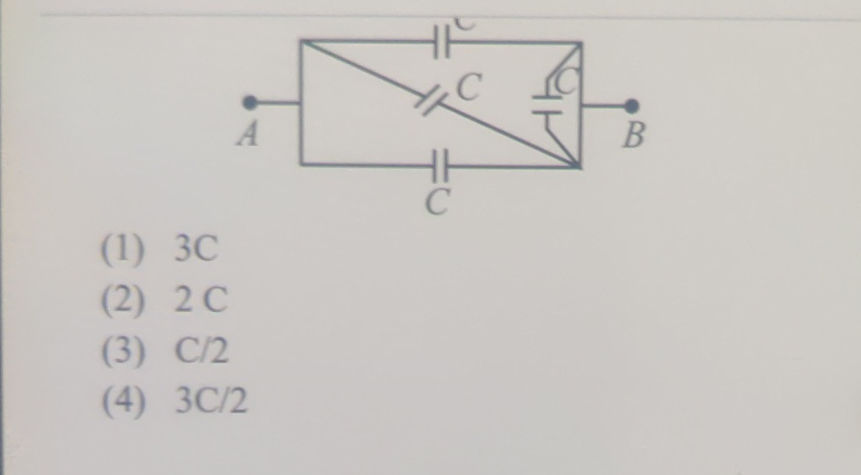 Calculate the equivalent capacitance between | StudyX