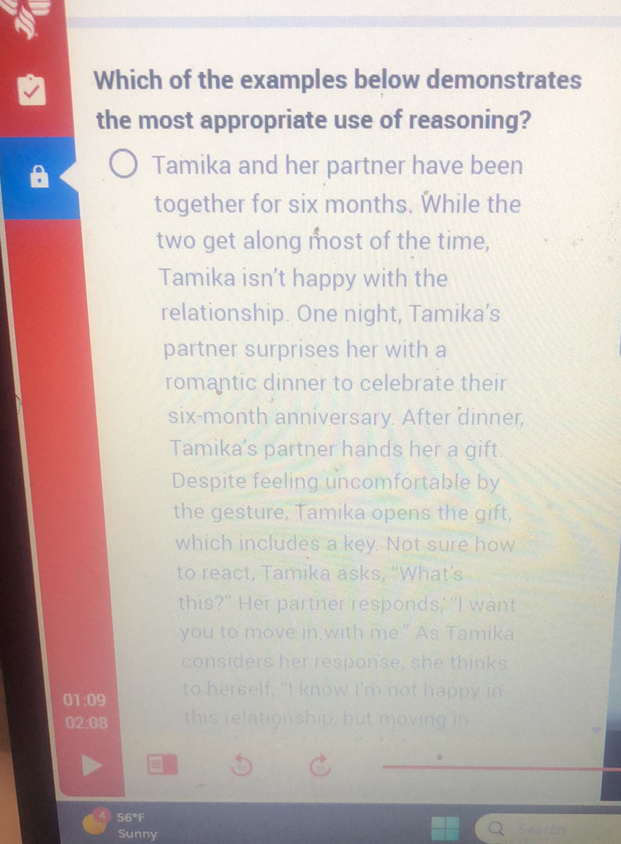 Which of the examples below demonstrates the | StudyX