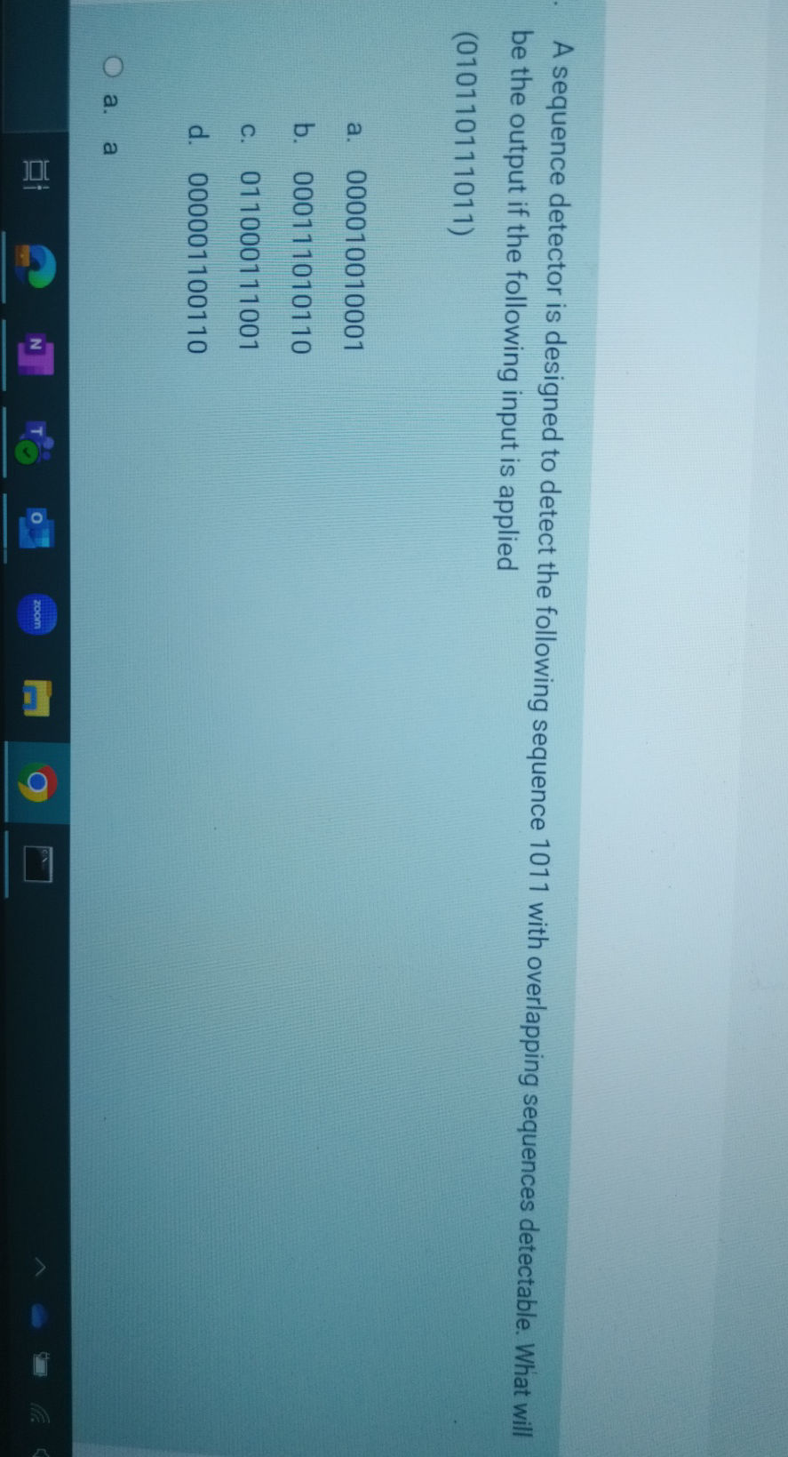 A sequence detector is designed to detect | StudyX