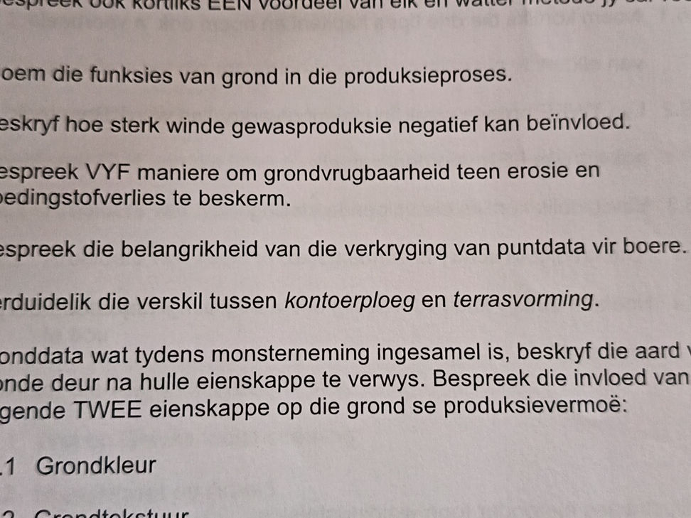 oem die funksies van grond in die | StudyX