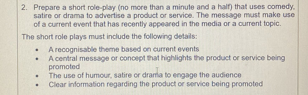 2. Prepare a short role-play (no more than a | StudyX