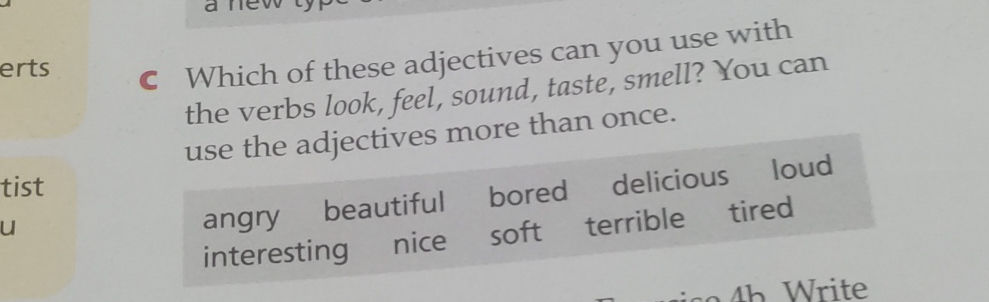 Which of these adjectives can you use with | StudyX