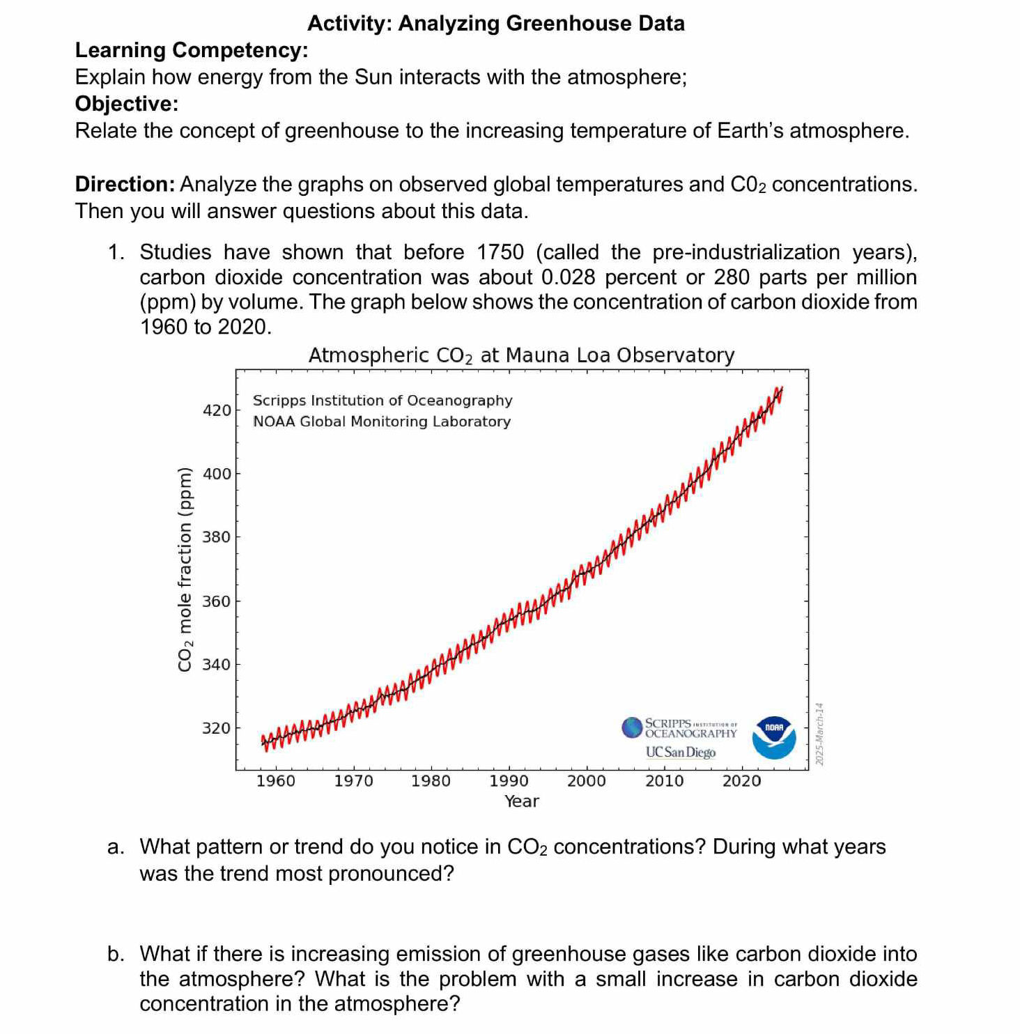 Activity: Analyzing Greenhouse Data | StudyX