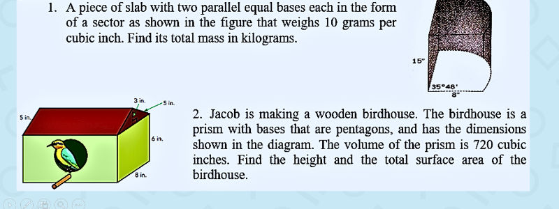 1. A piece of slab with two parallel equal | StudyX
