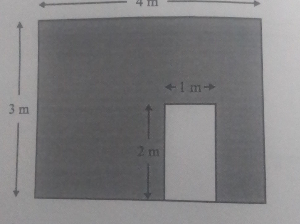 The image shows a rectangular area with | StudyX