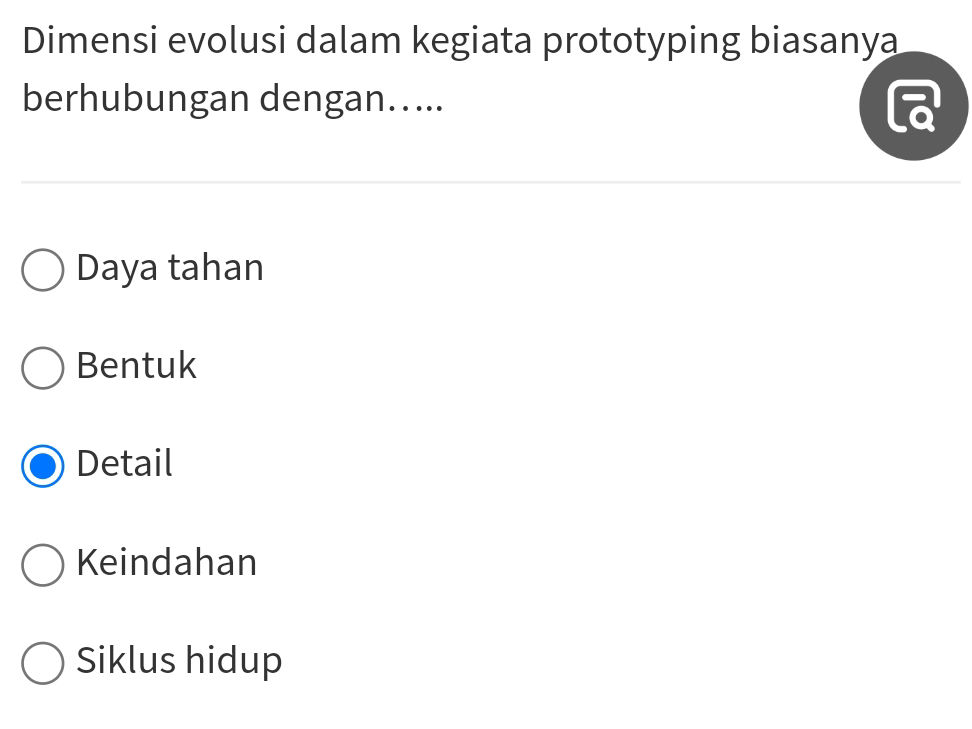 Dimensi evolusi dalam kegiata prototyping | StudyX