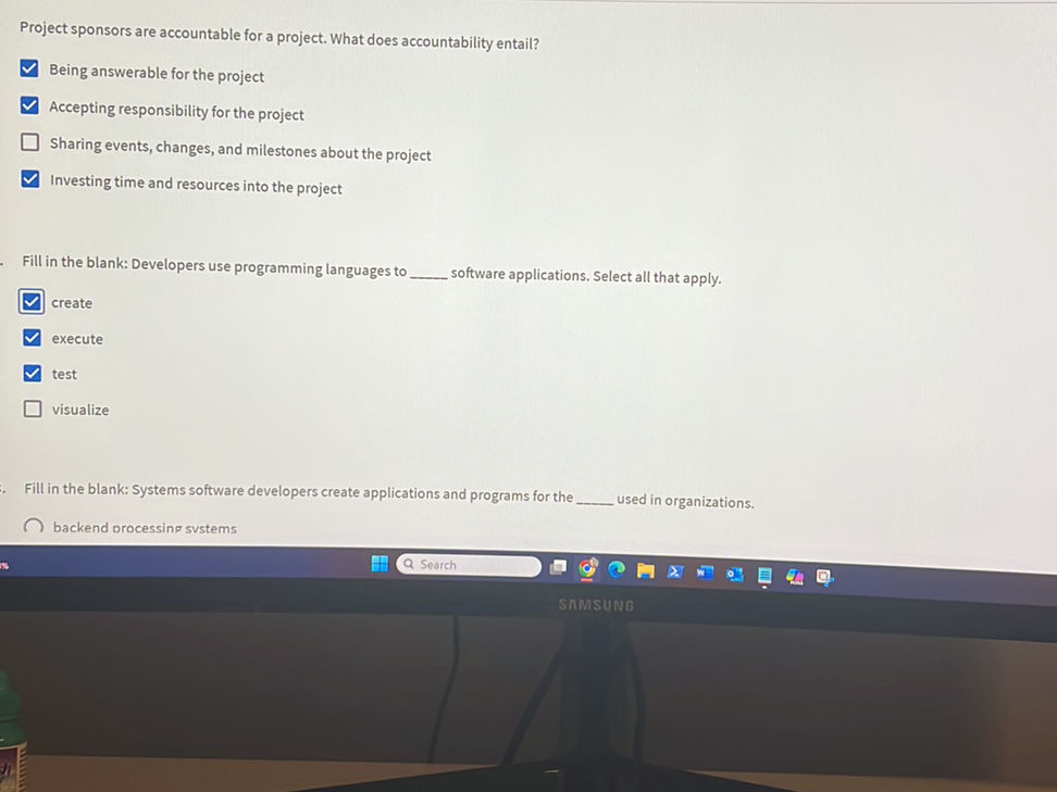 Project sponsors are accountable for a | StudyX