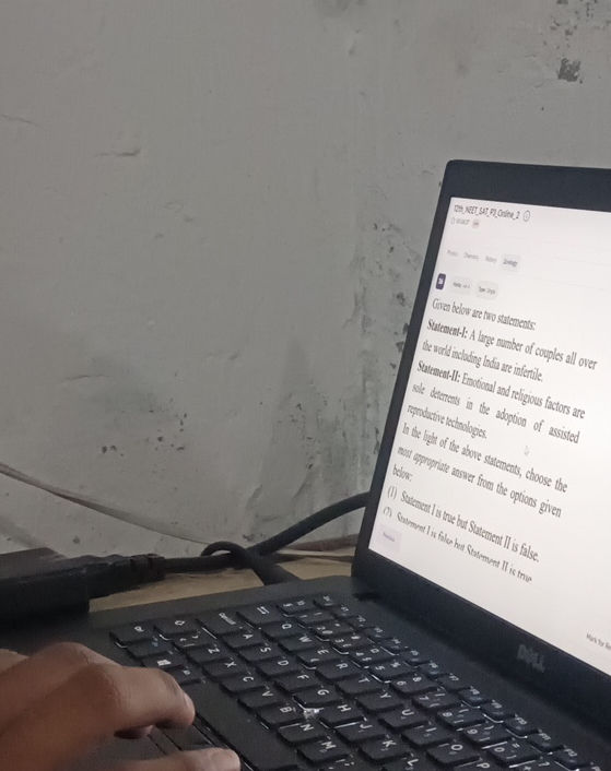 Given below are two statements: | StudyX