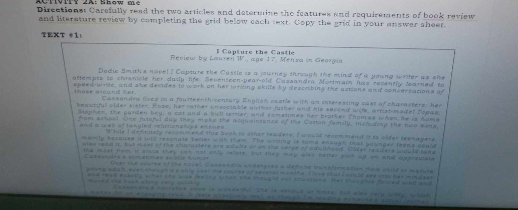 ACTIVITY 2A: Show me Directions: Carefully | StudyX