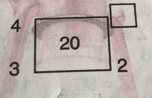The image shows a rectangle with a number 20 | StudyX