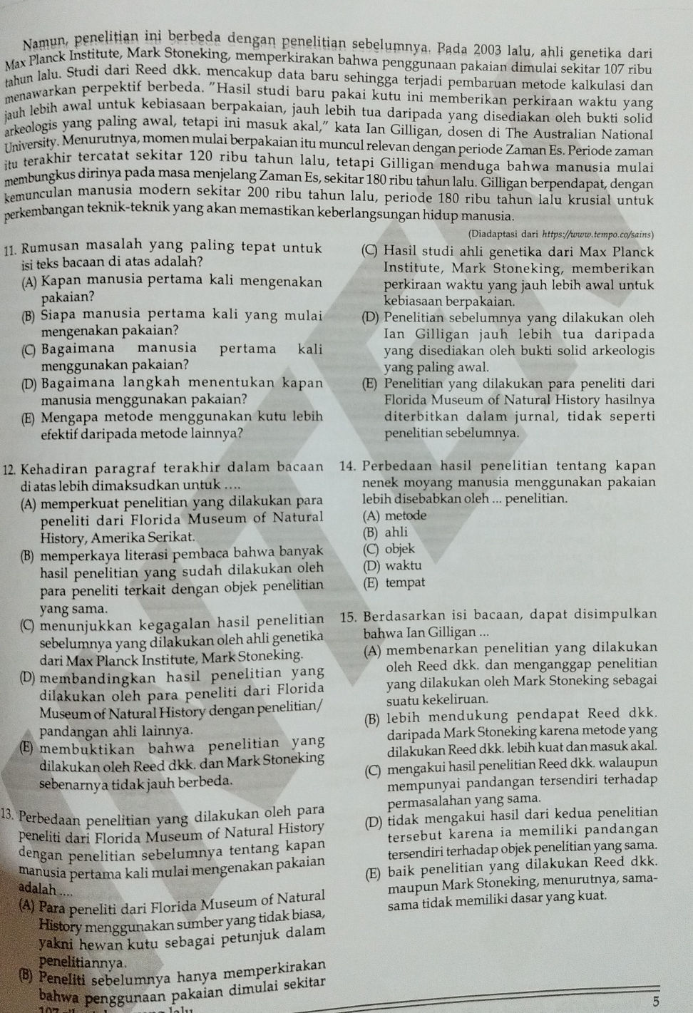 11. Rumusan masalah yang paling tepat untuk | StudyX