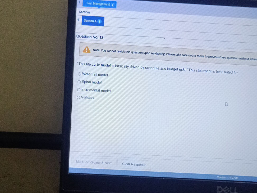 Question No. 13 "This life cycle model is | StudyX