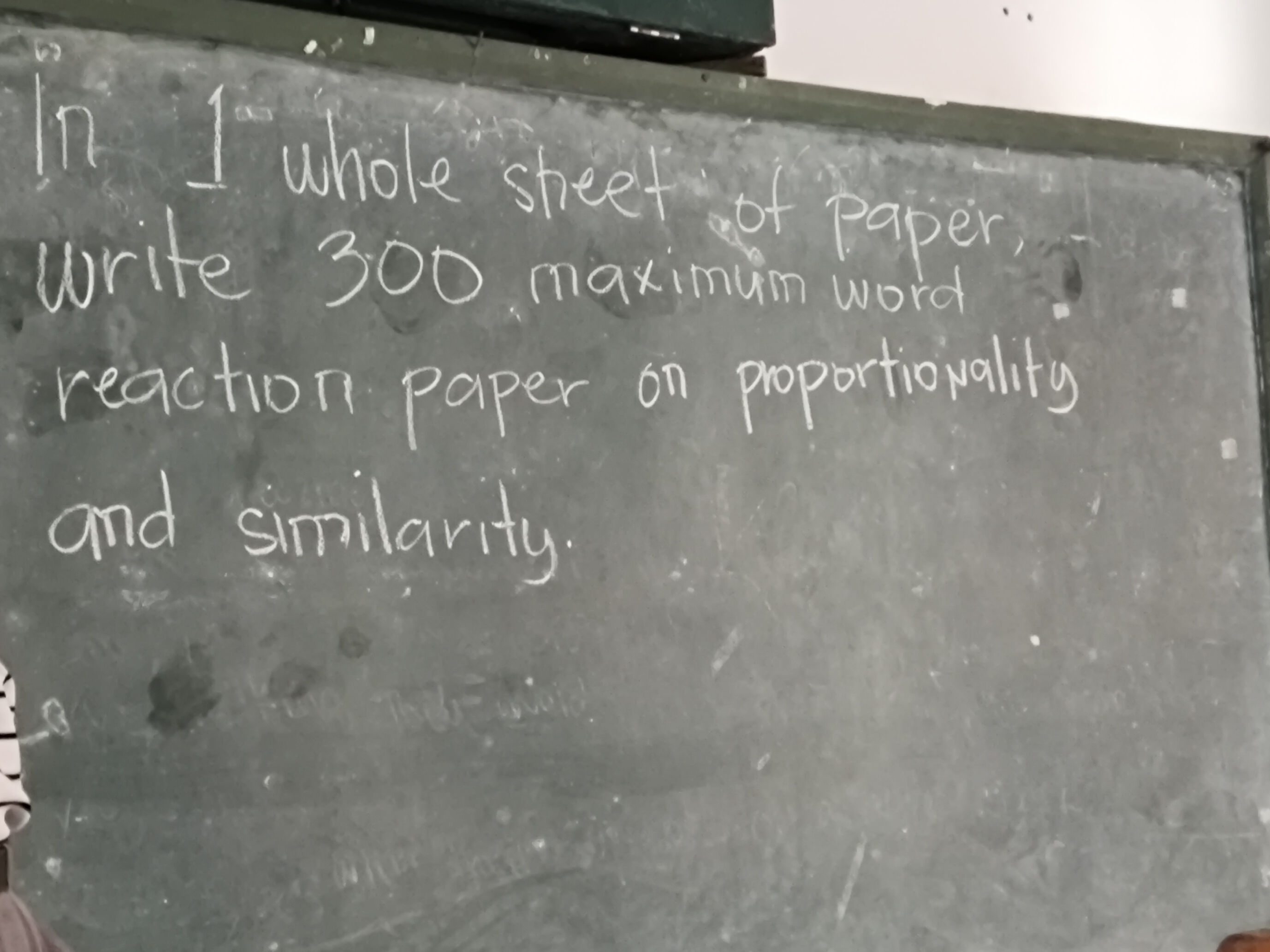 In 1 whole sheet of paper, write 300 maximum | StudyX