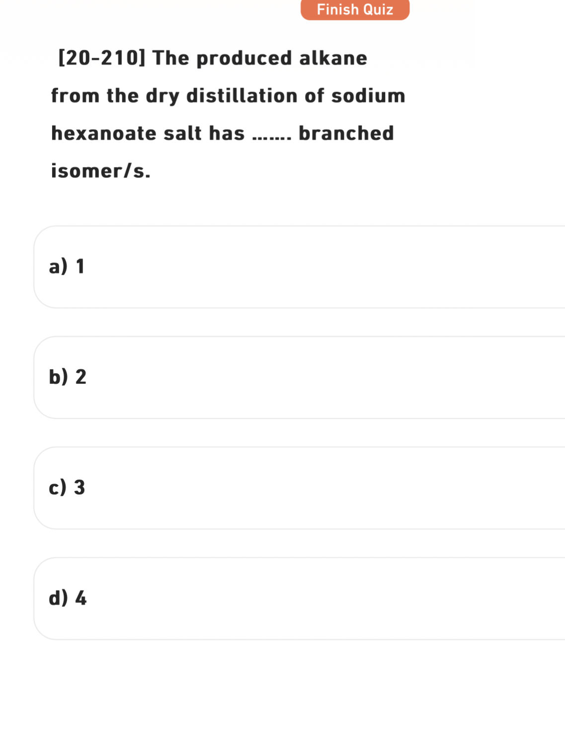[20-210] The produced alkane from the dry | StudyX