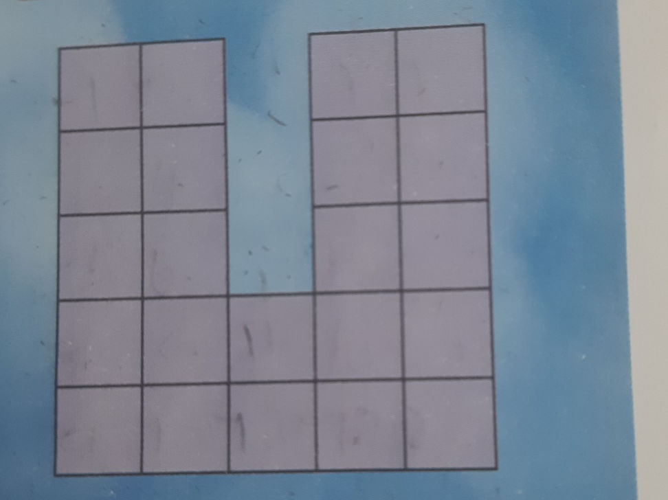 The image shows a shape made up of squares. | StudyX